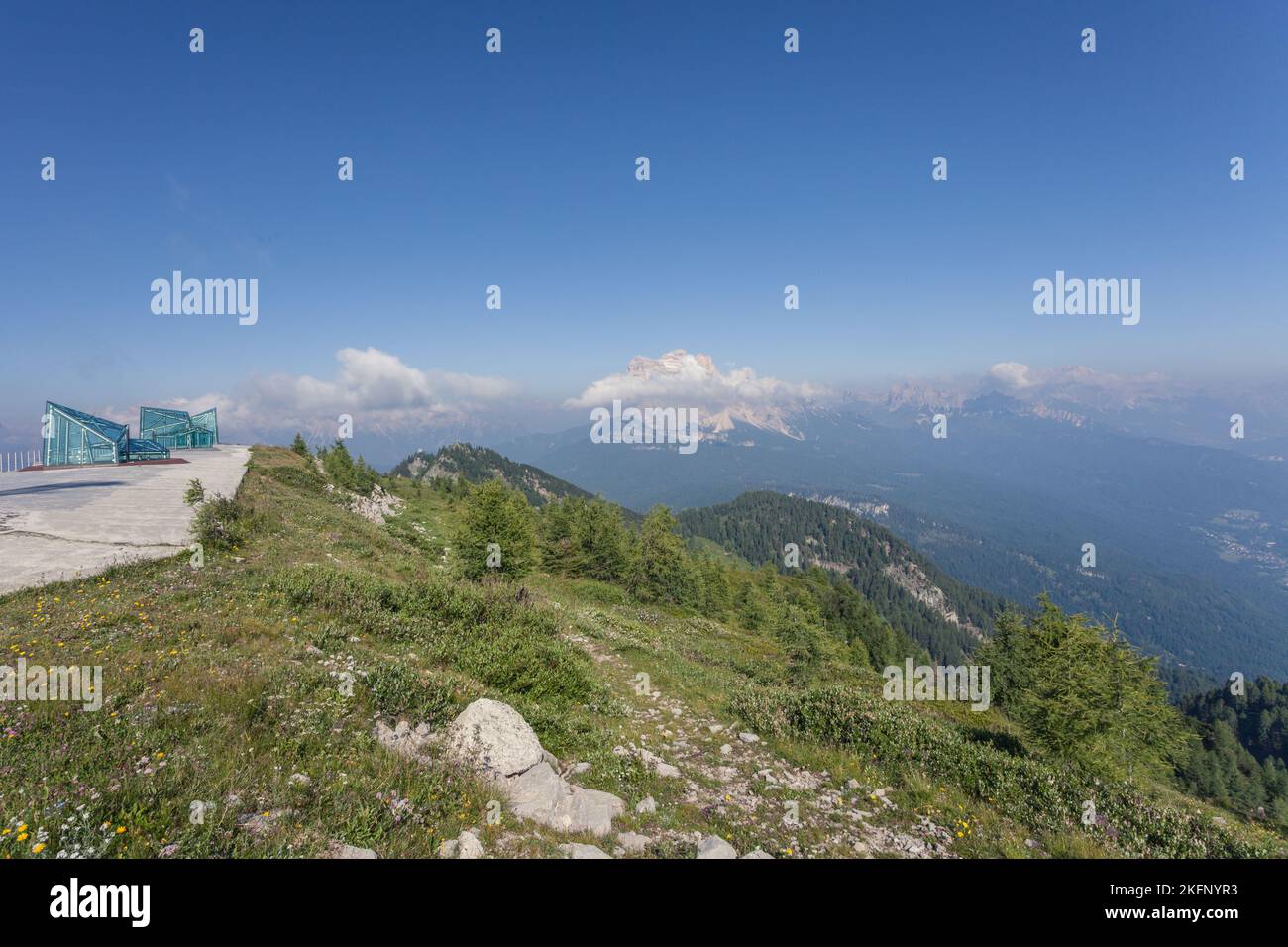 Landscapes from the top of the Monte Rite, in Dolomites Stock Photo - Alamy