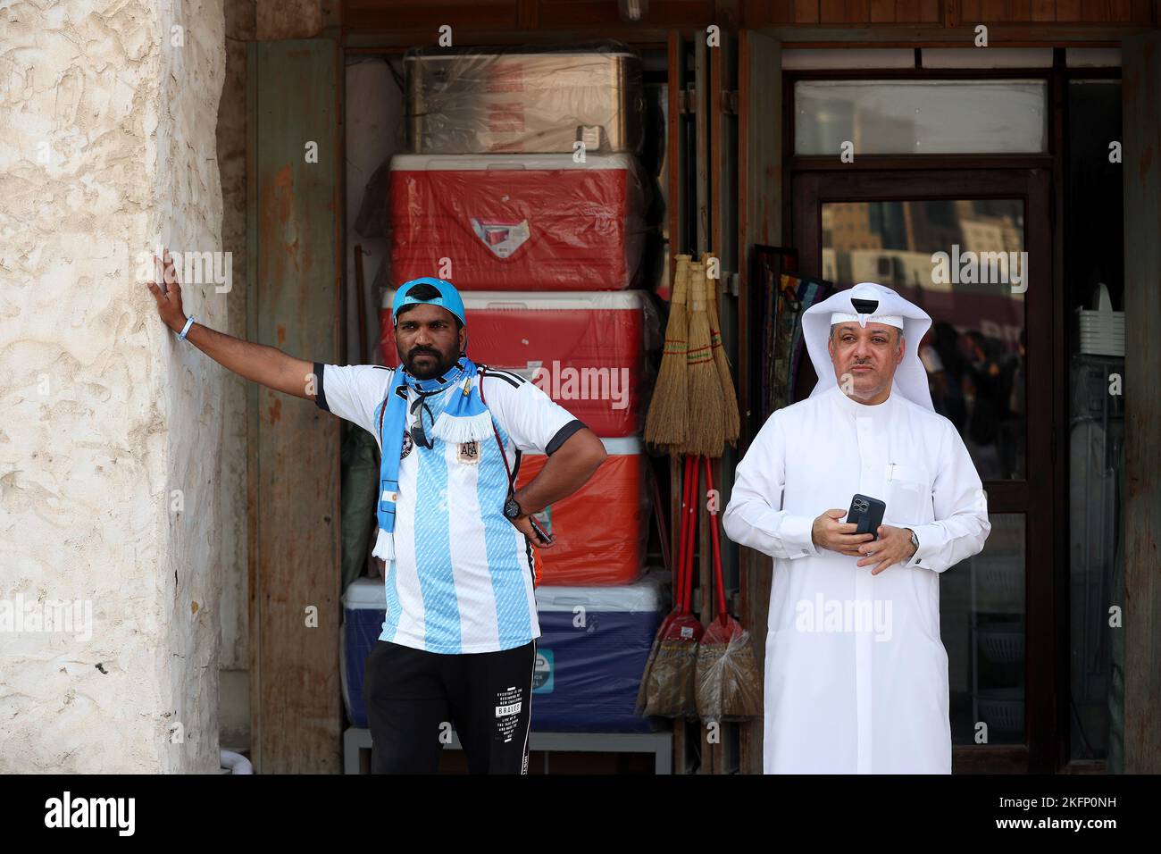 Doha, Qatar on November 19, 2022. More and more fans from different ...