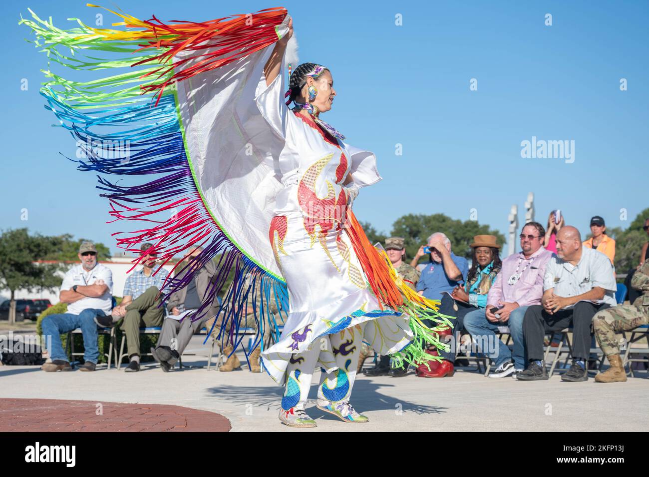 Amy Taulman, Greater Promise for American Indians dancer, dances during ...