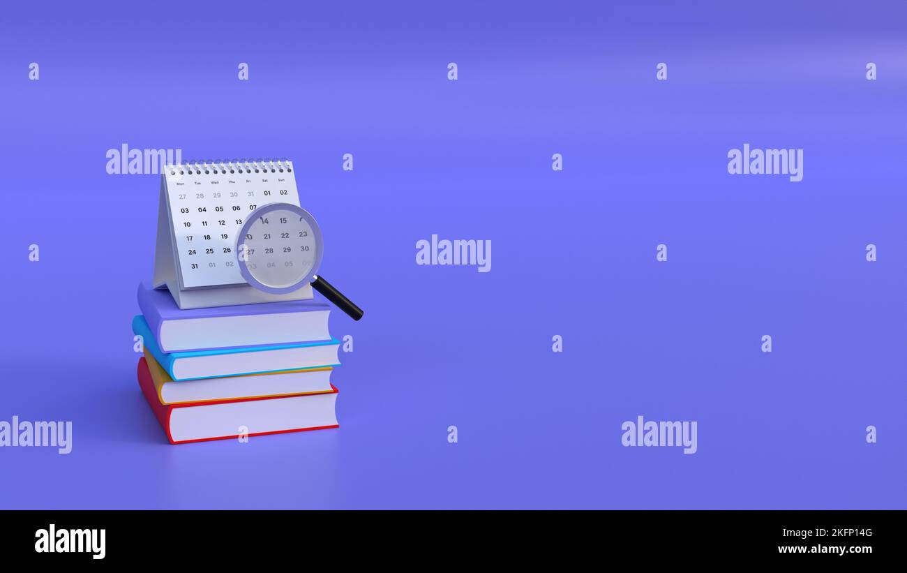 concept art for exam deadline 3d rendering background, banner for ...