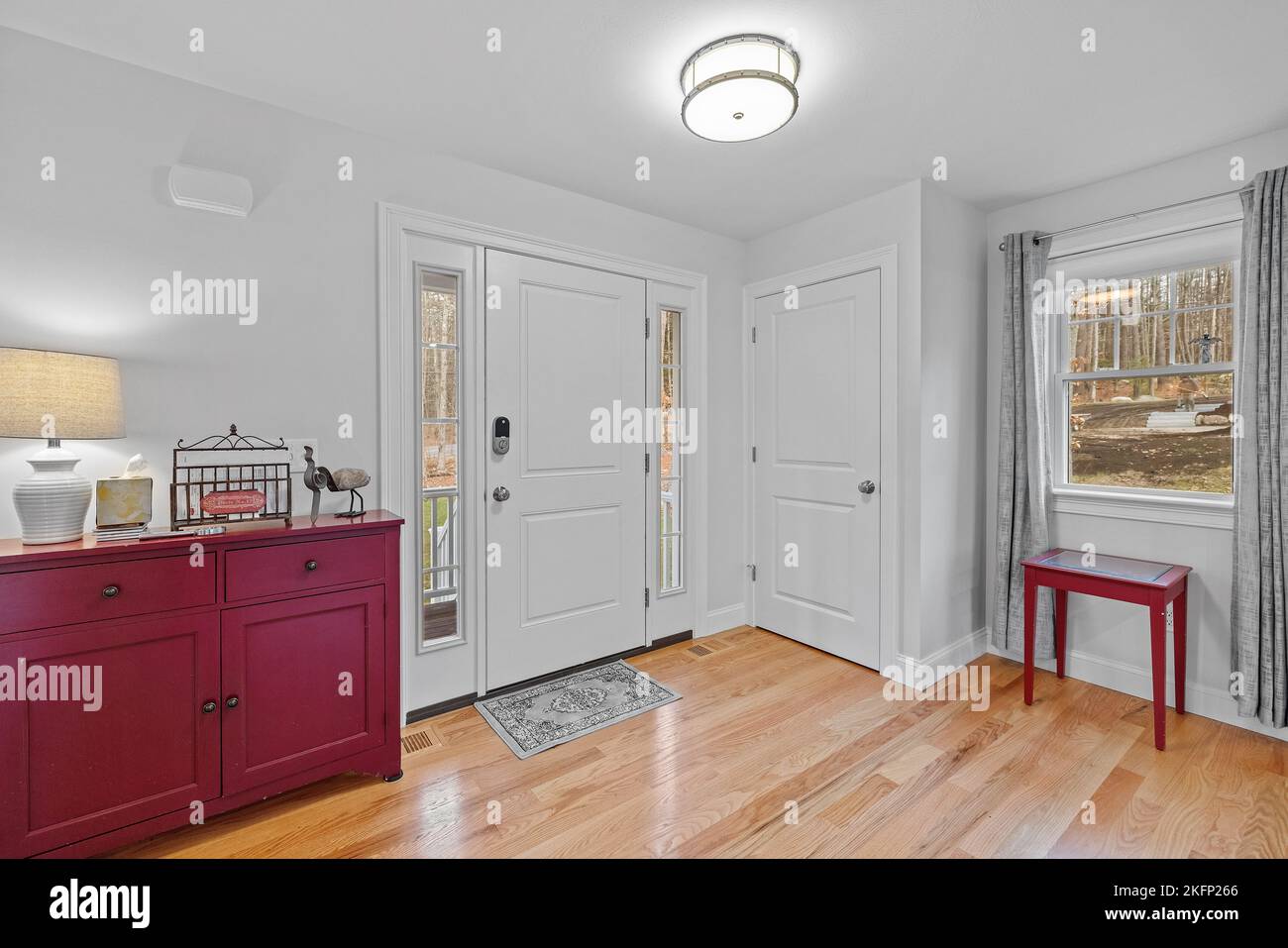 A cozy bedroom interior with modern furniture in bright colors Stock ...