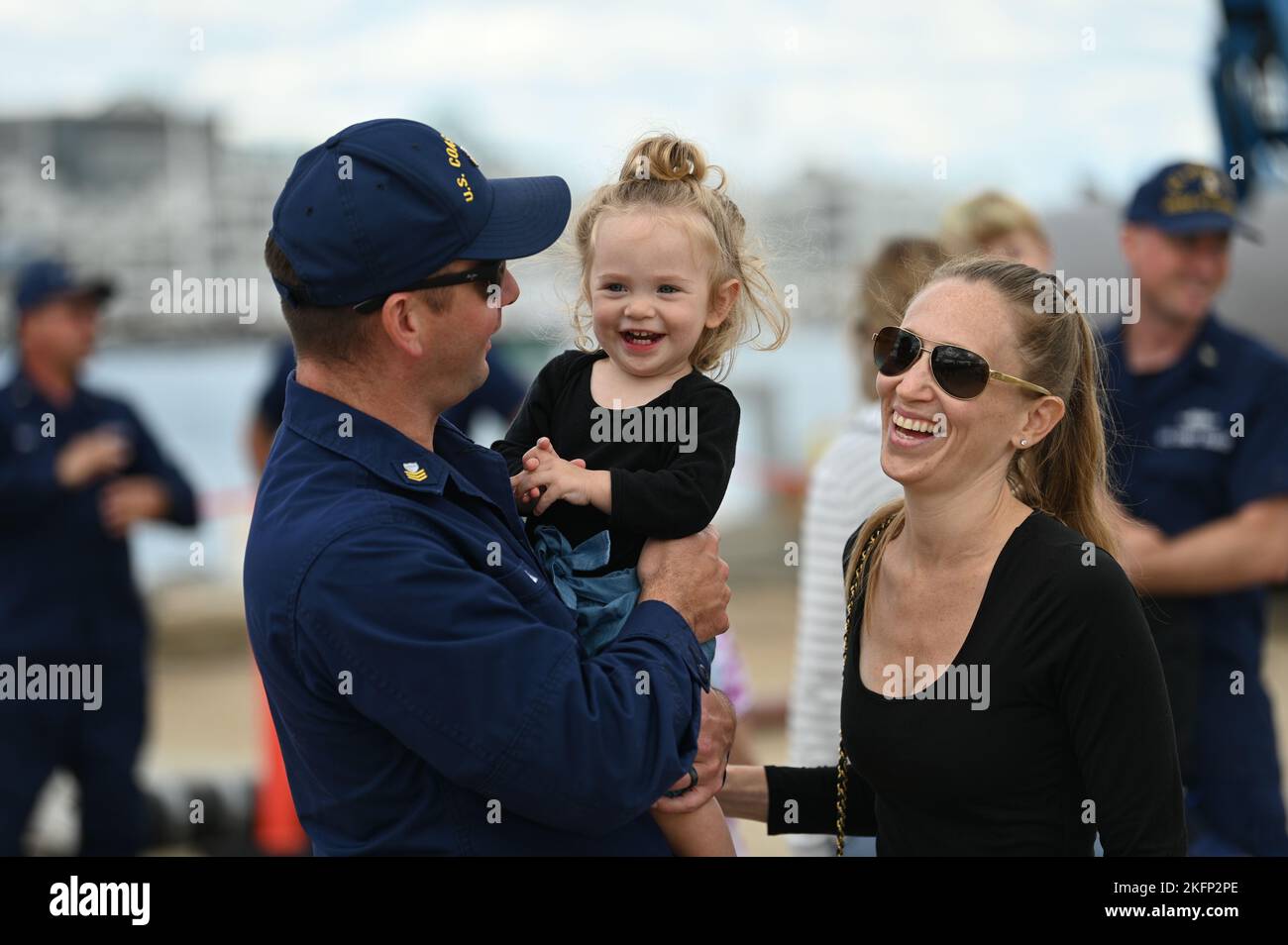 A crew member of the Coast Guard Cutter William Chadwick (WPC-1150 ...