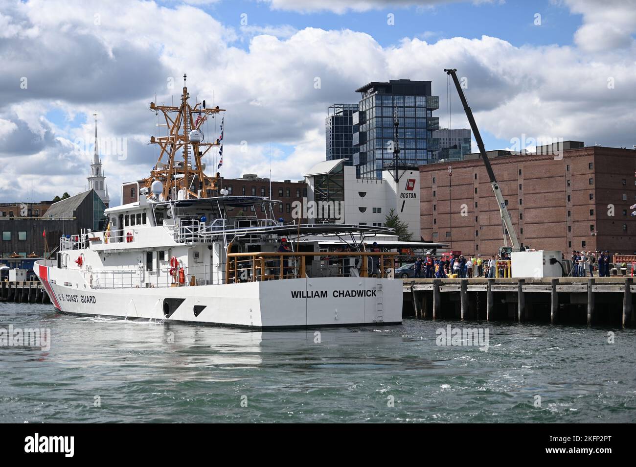 The Coast Guard Cutter William Chadwick (WPC-1150) moored at its new ...