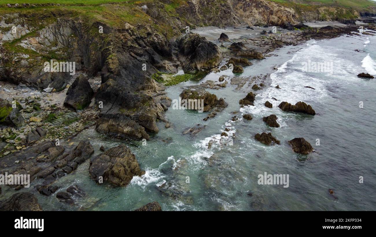 Tidal waves of the Atlantic Ocean near coast of the island of Ireland ...