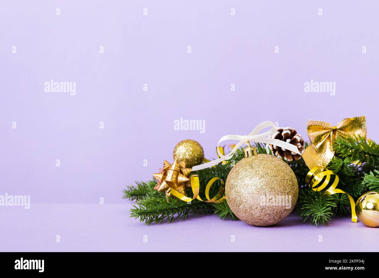 New Year Christmas tree toy, branches of a christmas tree, New Year ...