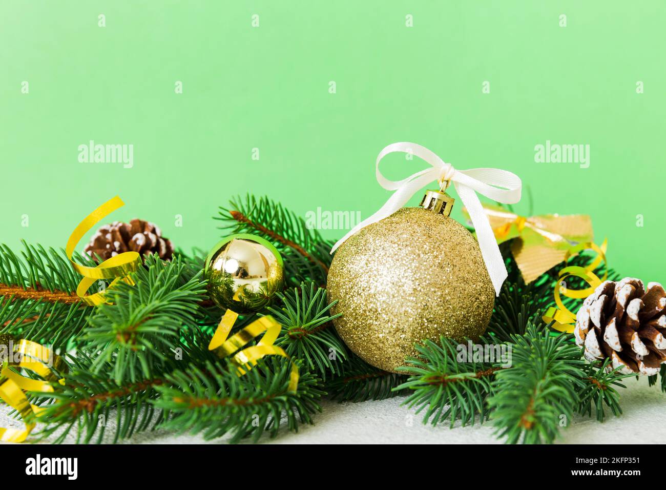 New Year Christmas tree toy, branches of a christmas tree, New Year ...
