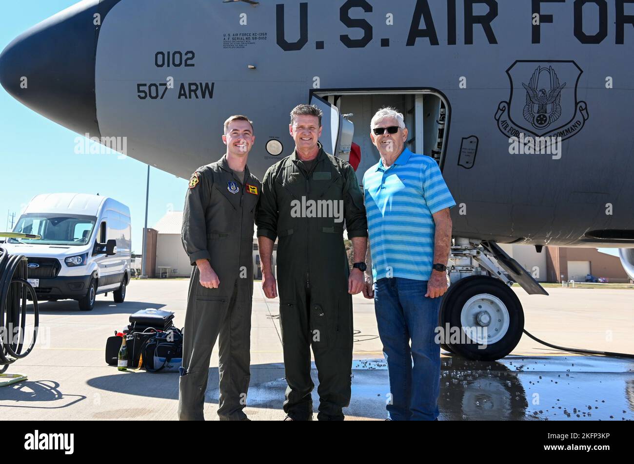 Col. Ken Humphrey, 507th Operations group commander, is joined by his ...