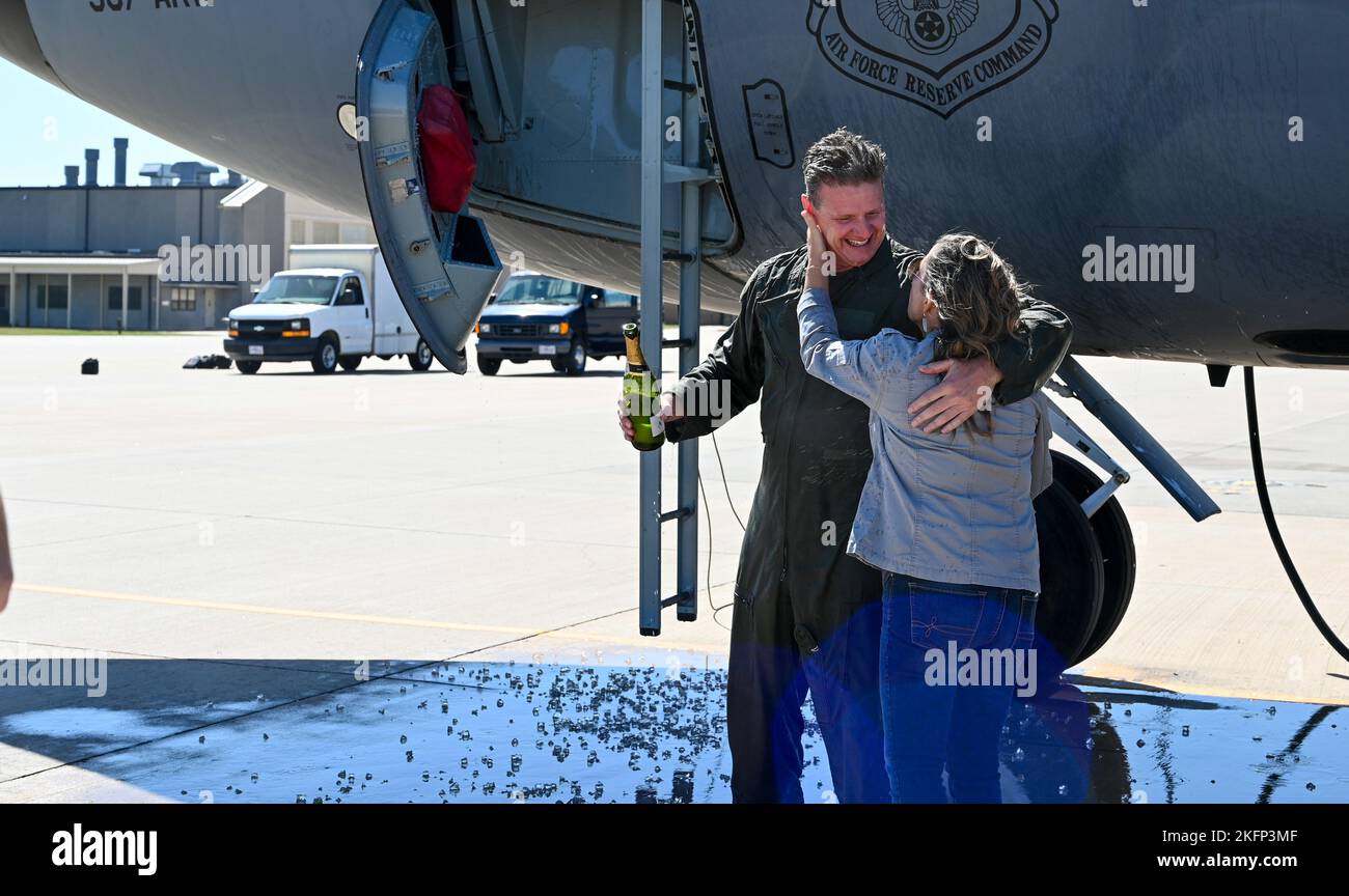 Col. Ken Humphrey, 507th Operations group commander, celebrates with ...