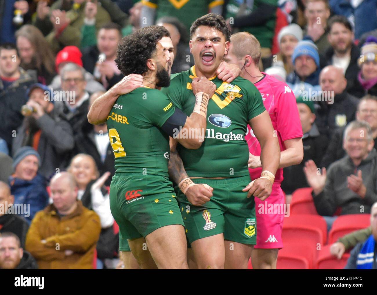 Rugby League World Cup 2021 final between Australia V Samoa at Old ...