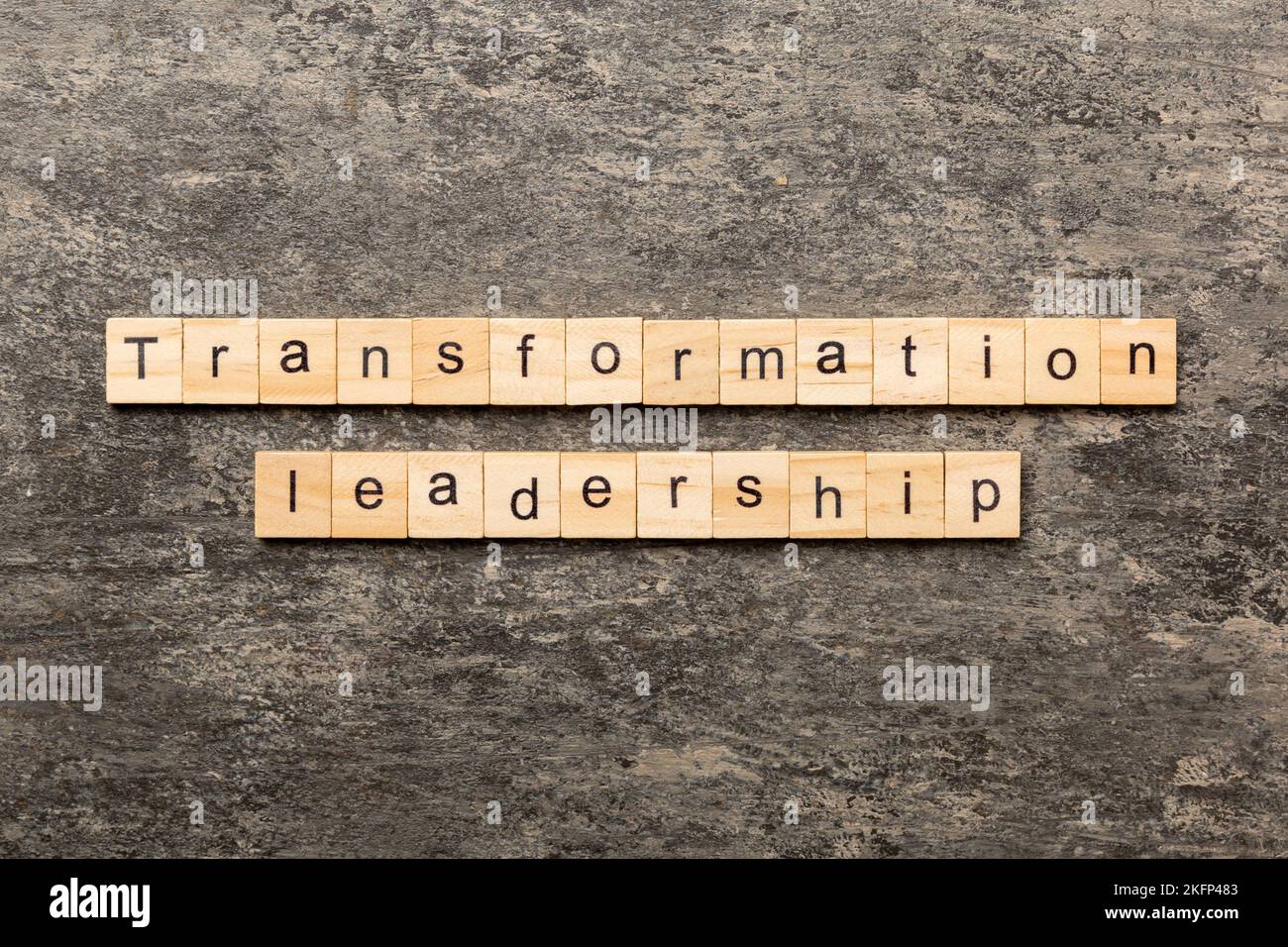 transformation leadership word written on wood block. transformation ...