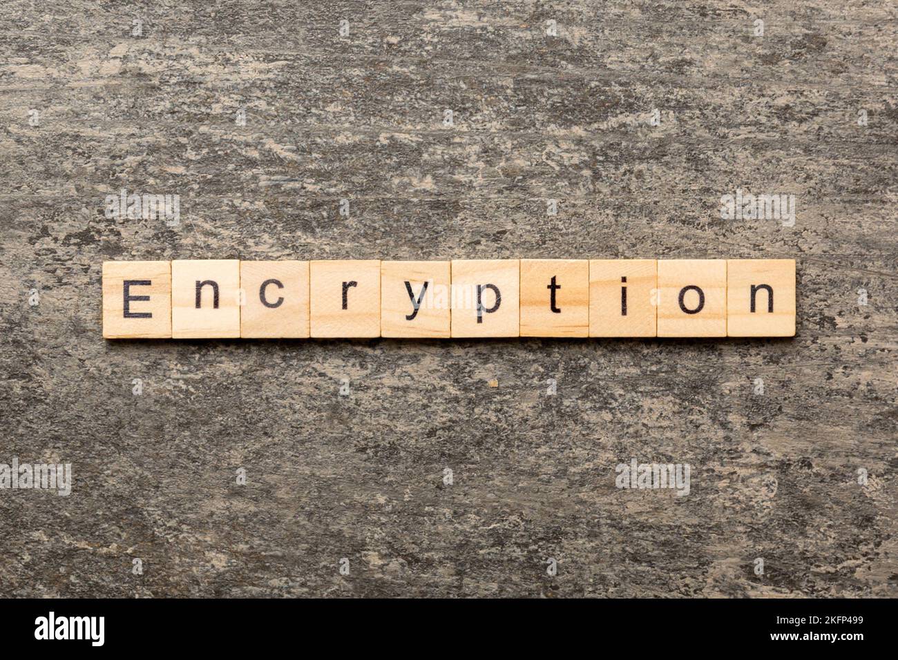 encryption word written on wood block. encryption text on table, concept Stock Photo - Alamy