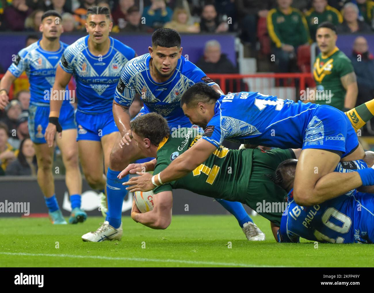 Rugby League World Cup 2021 final between Australia V Samoa at Old ...