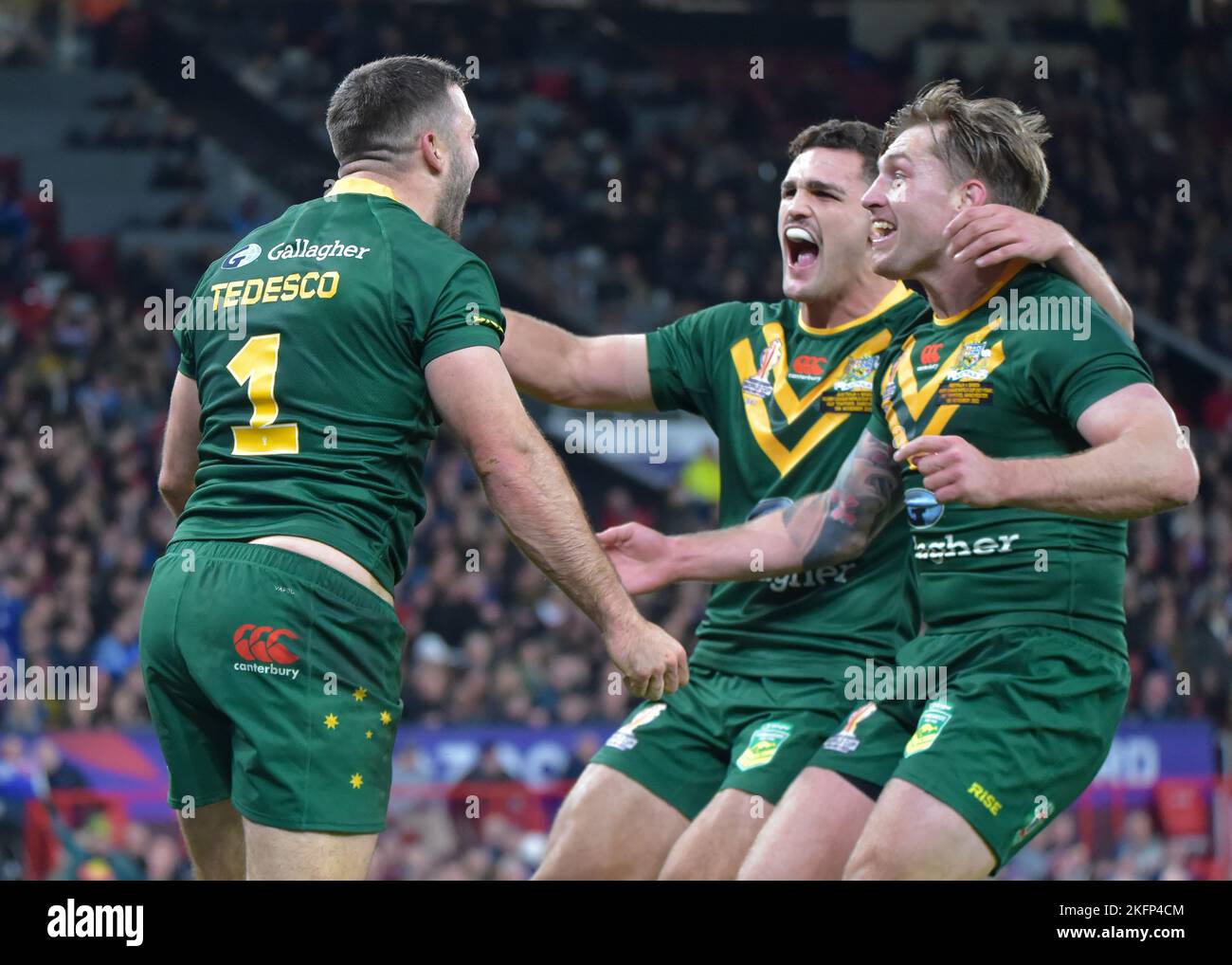 Rugby League World Cup 2021 final between Australia V Samoa at Old ...