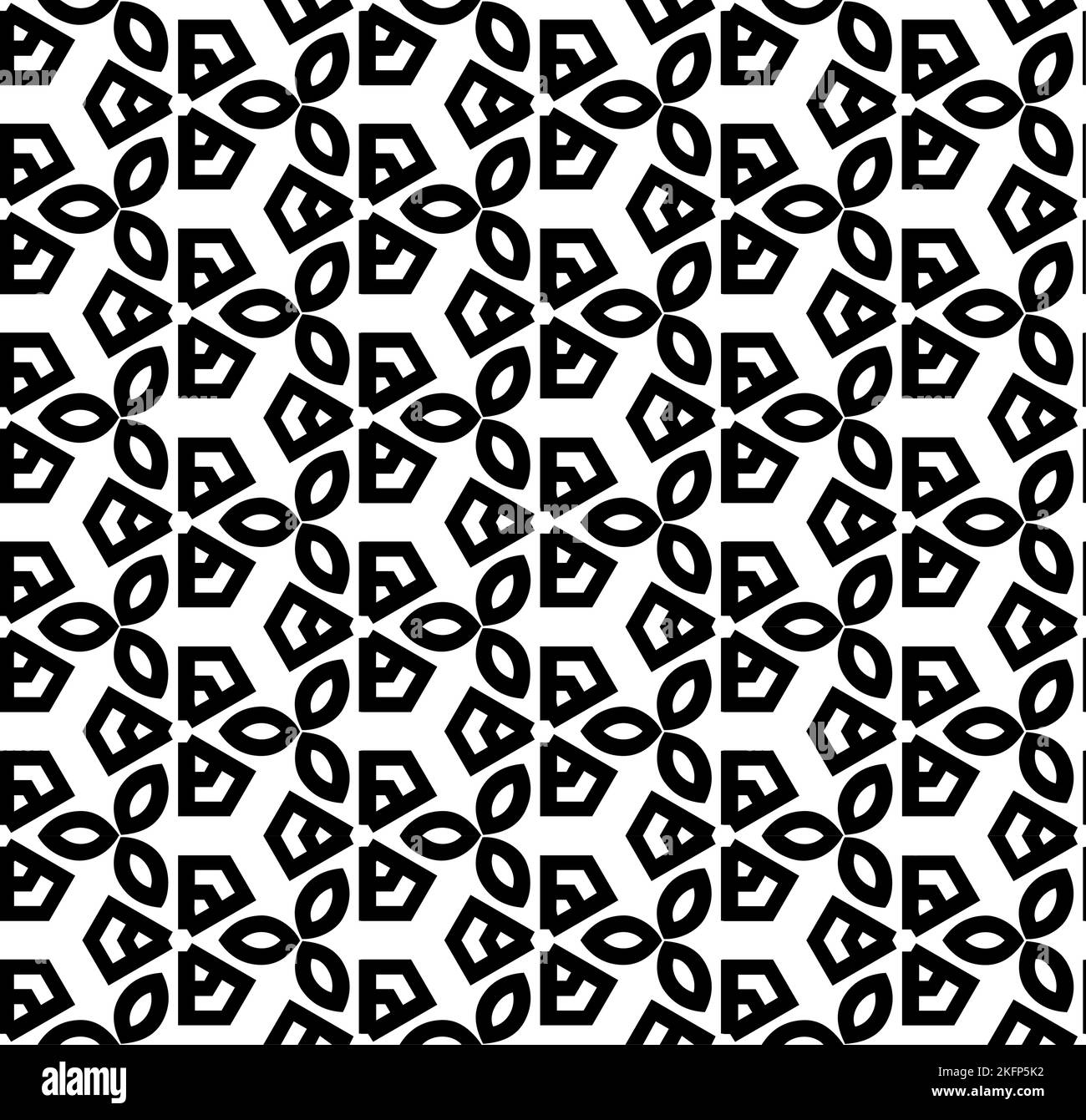 Black and white seamless abstract pattern. Background and backdrop ...