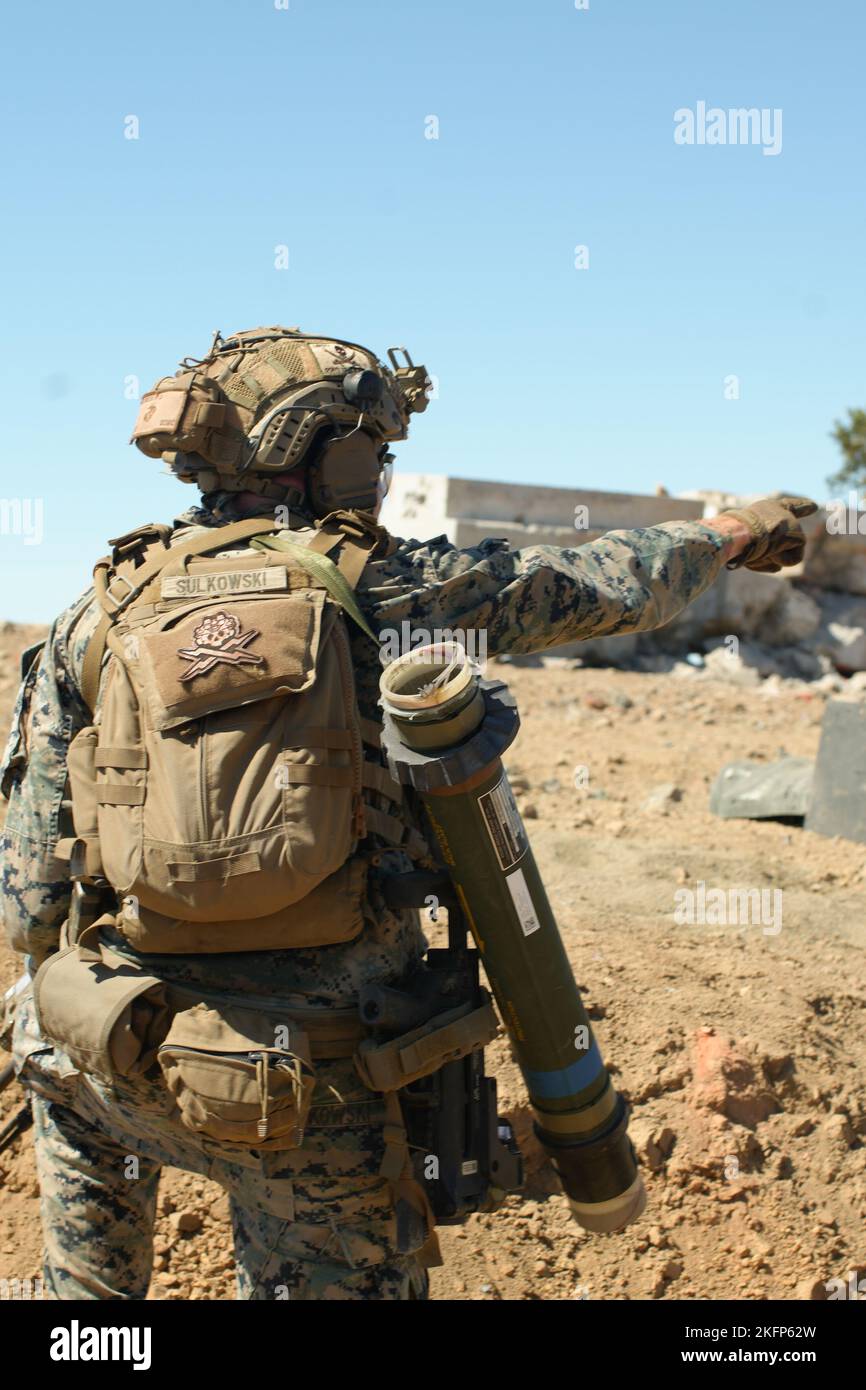 U.S. Marine Corps Lance Cpl. Preston Sulkowski, an infantry assault ...