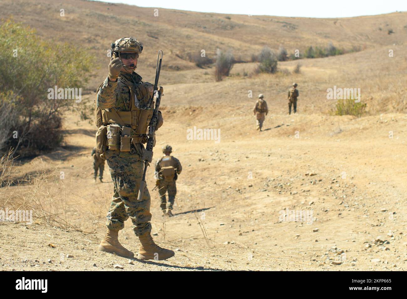 U.S. Marine Corps 2nd Lt. David Higgins, a platoon commander assigned ...