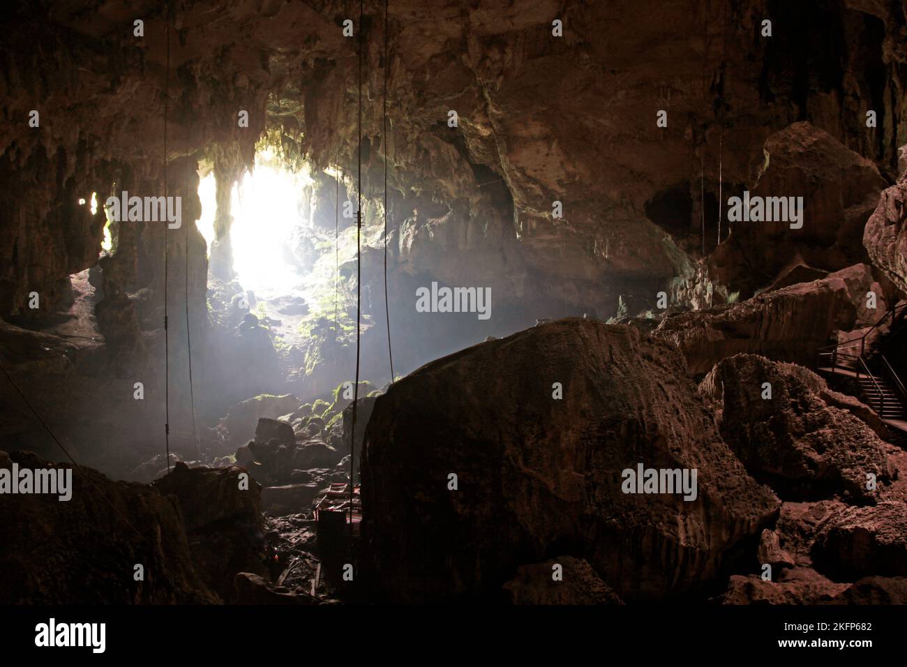 Entrance of the famous Batu Niah cave, Borneo, Malaysia Stock Photo - Alamy