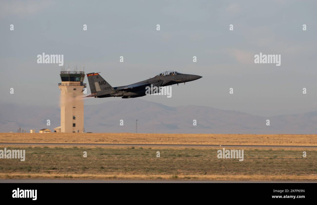 U.S. Air Force Airmen assigned to the 389th Fighter Squadron (FS) fly ...