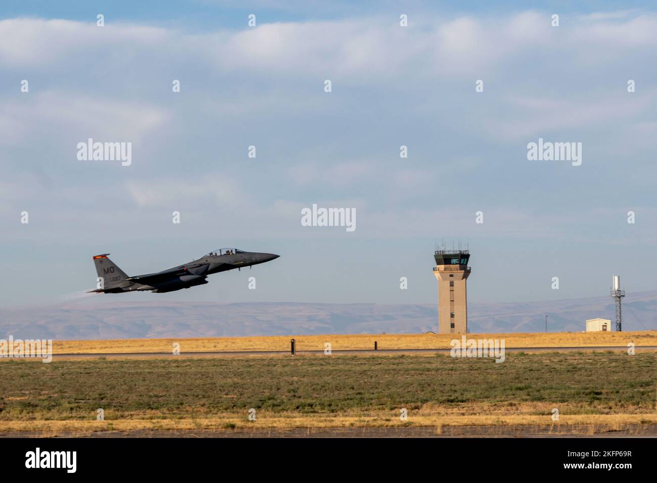 U.S. Air Force Airmen assigned to the 389th Fighter Squadron (FS) fly ...