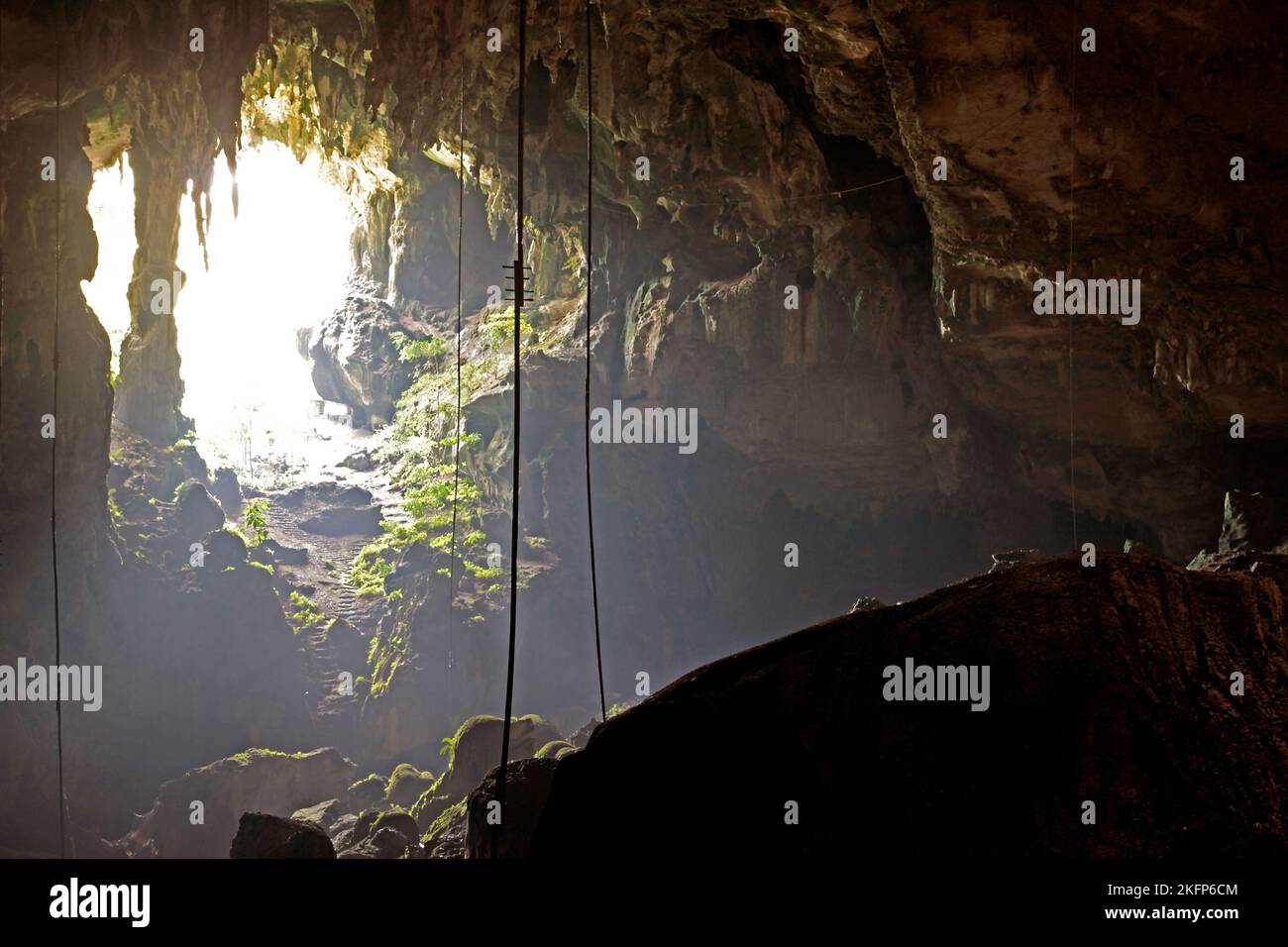Entrance of the famous Batu Niah cave, Borneo, Malaysia Stock Photo - Alamy