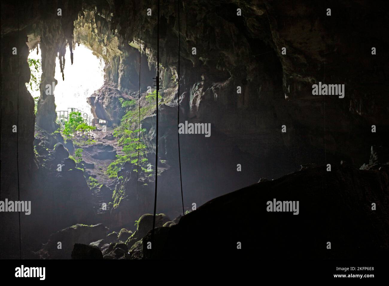 Entrance of the famous Batu Niah cave, Borneo, Malaysia Stock Photo - Alamy
