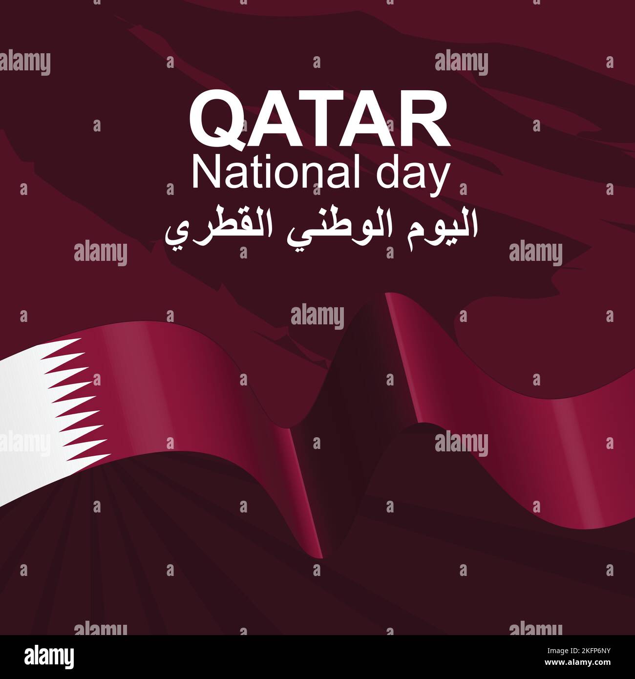 Qatar national day greeting card hi-res stock photography and images ...