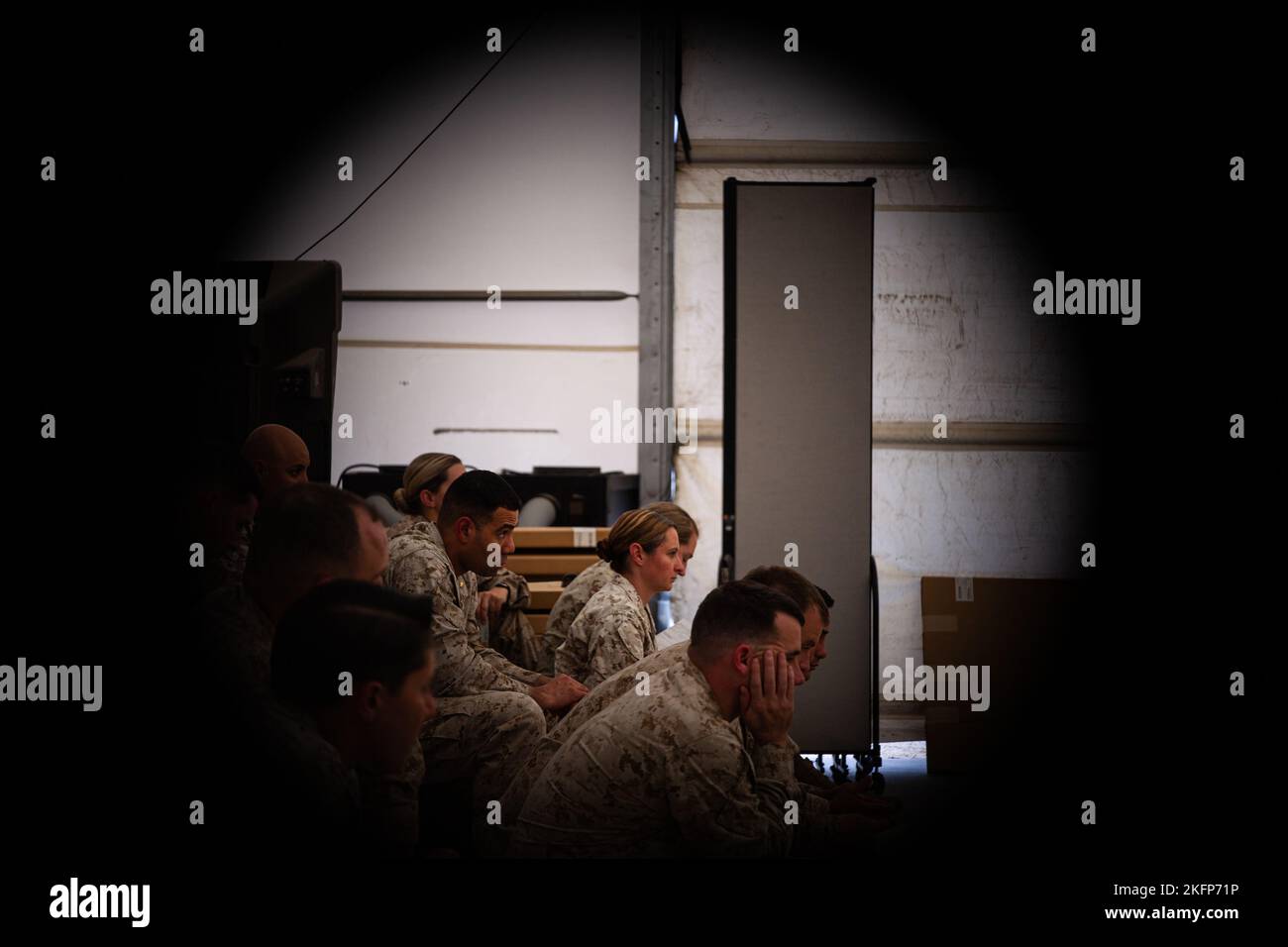 U.S. Marines attending an Advanced Expeditionary Logistics Operations ...