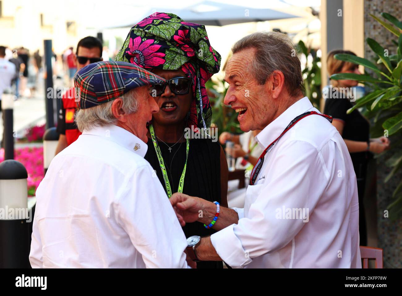 Abu Dhabi, UAE. 19th November 2022. (L to R): Jackie Stewart (GBR) with ...