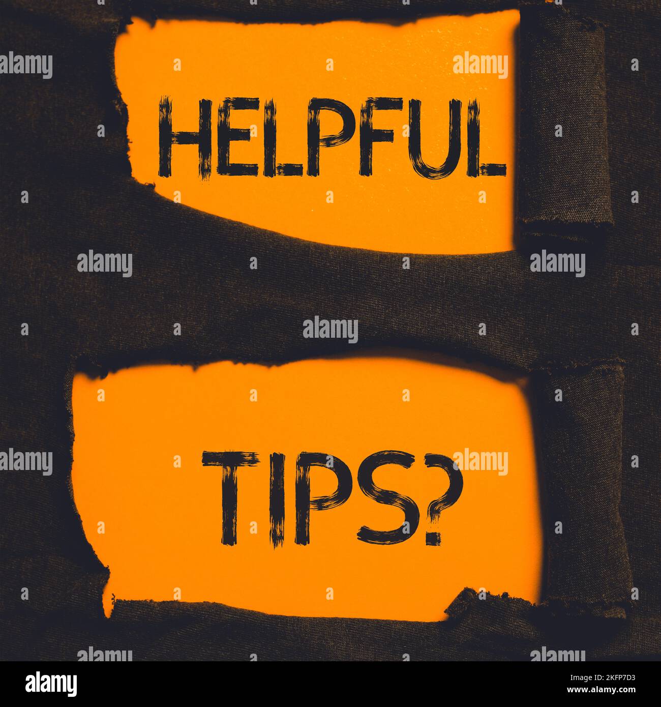 Hand Writing Sign Helpful Tips Word Written On Advices Given To Be