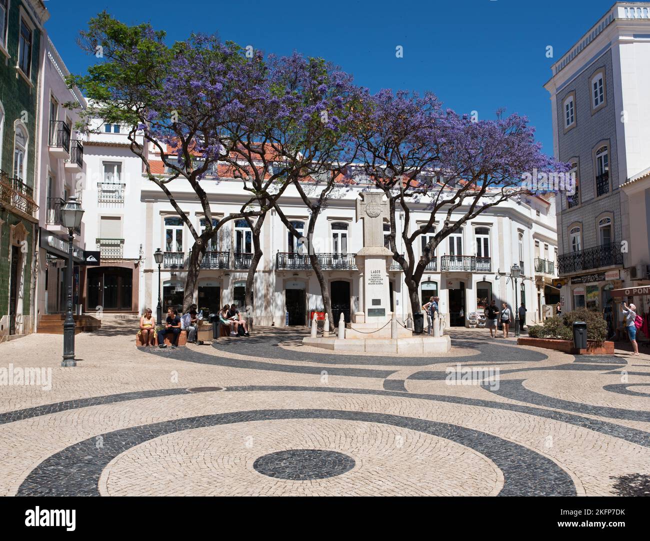 Lagos centre in the Algarve coast Stock Photo - Alamy