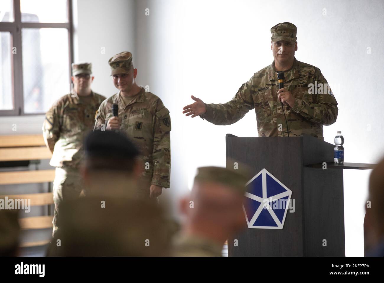 U.S. Army Maj. Gen. David B. Womack, incoming deputy commanding general ...