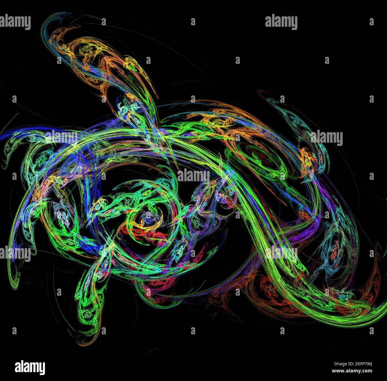 image of one Illustration of digital fractal Stock Photo - Alamy