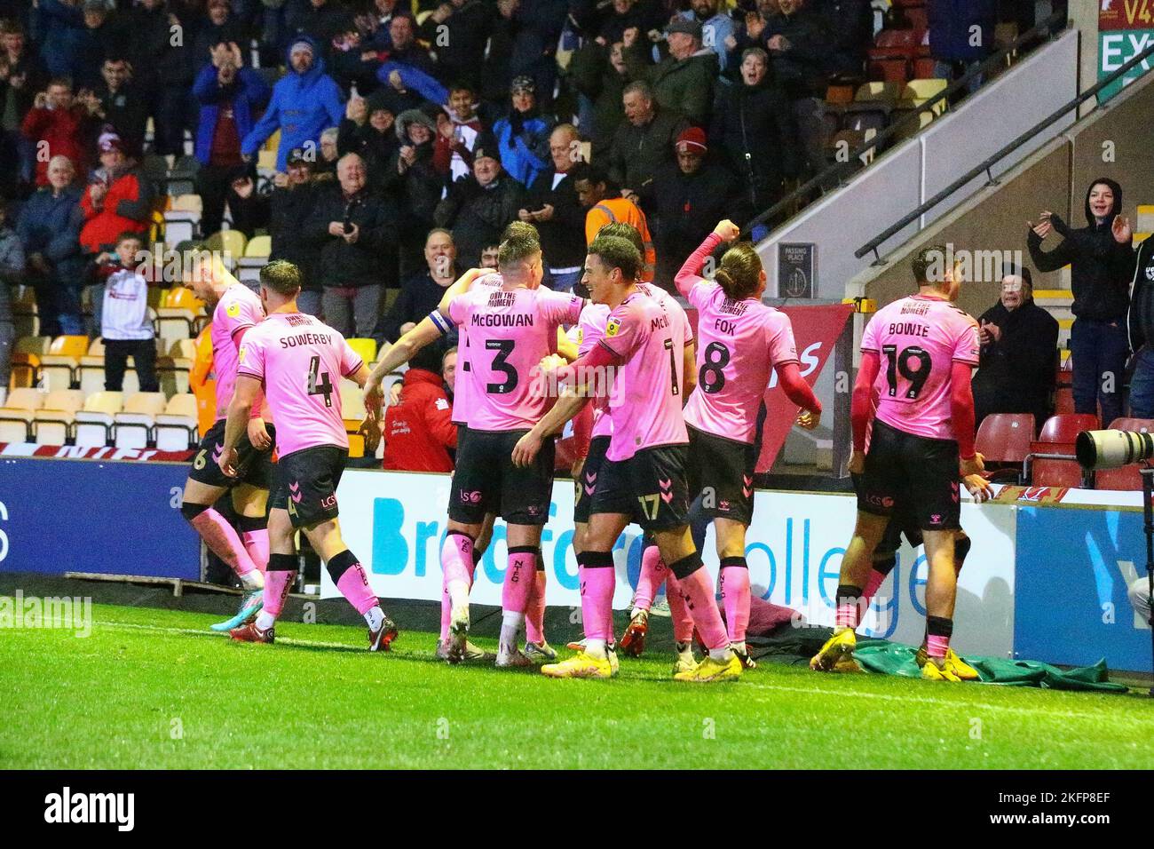 The University of Bradford Stadium, Bradford, England - 19th November ...