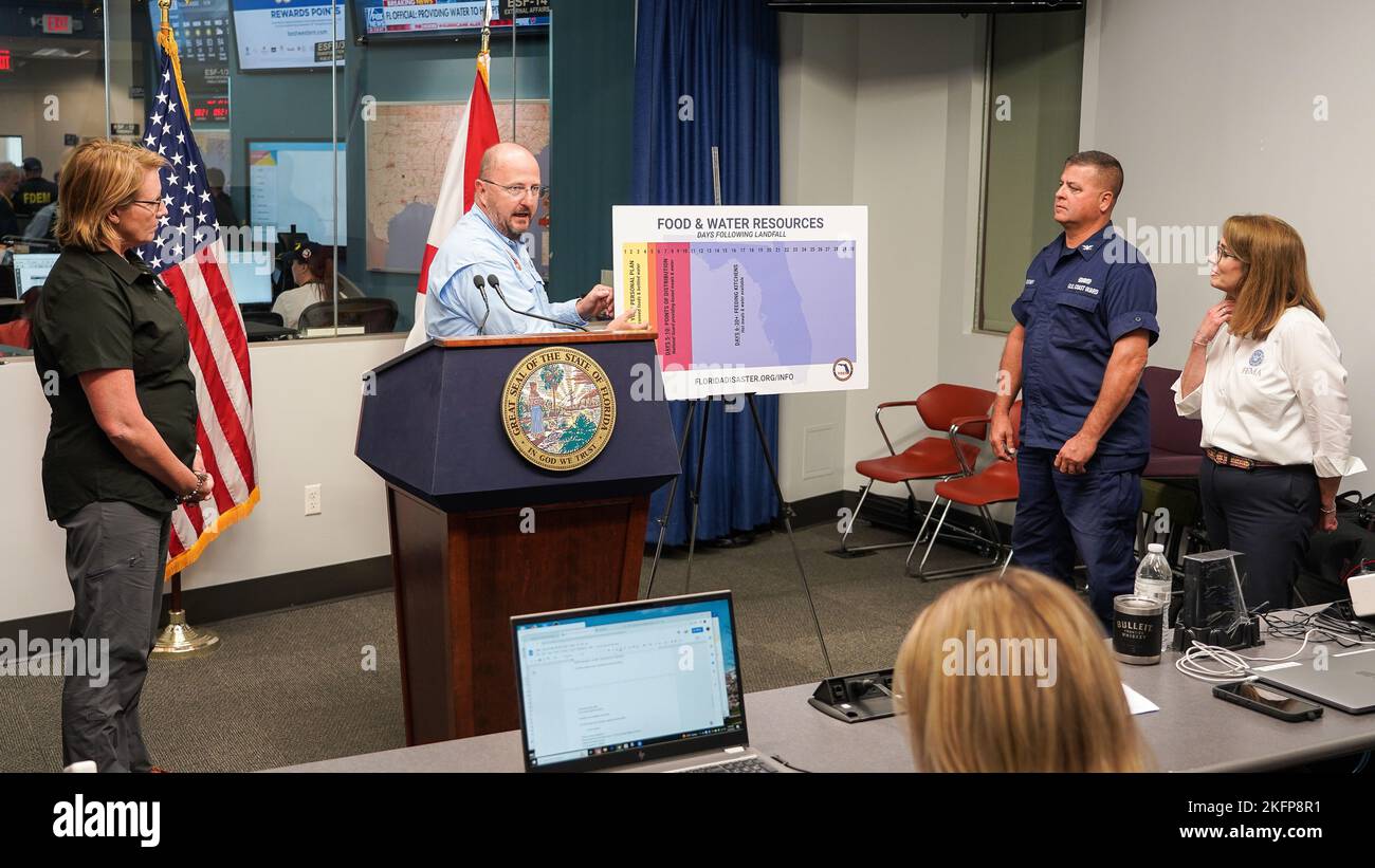 Tallahassee, FL, September 30, 2022 - FDEM Director Kevin Guthrie ...