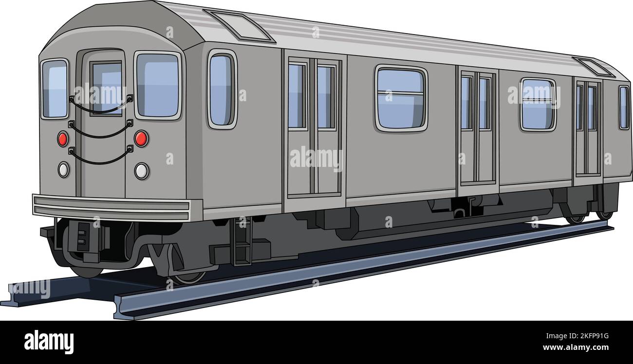 Subway Train cartoon vector illustration Stock Vector Image & Art - Alamy