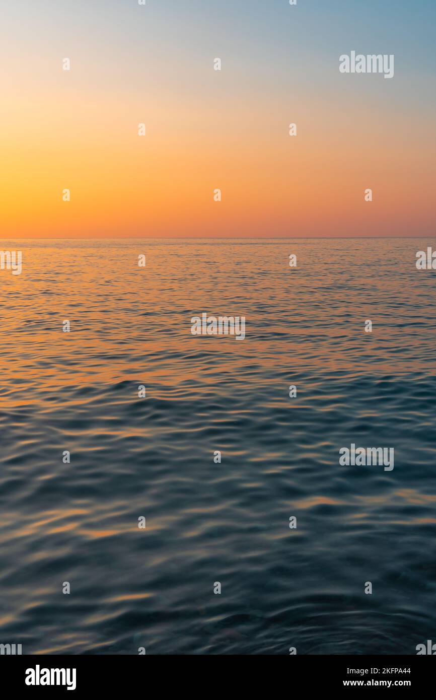 Purple sunset over the Black Sea, Batumi beach. Georgia Stock Photo - Alamy