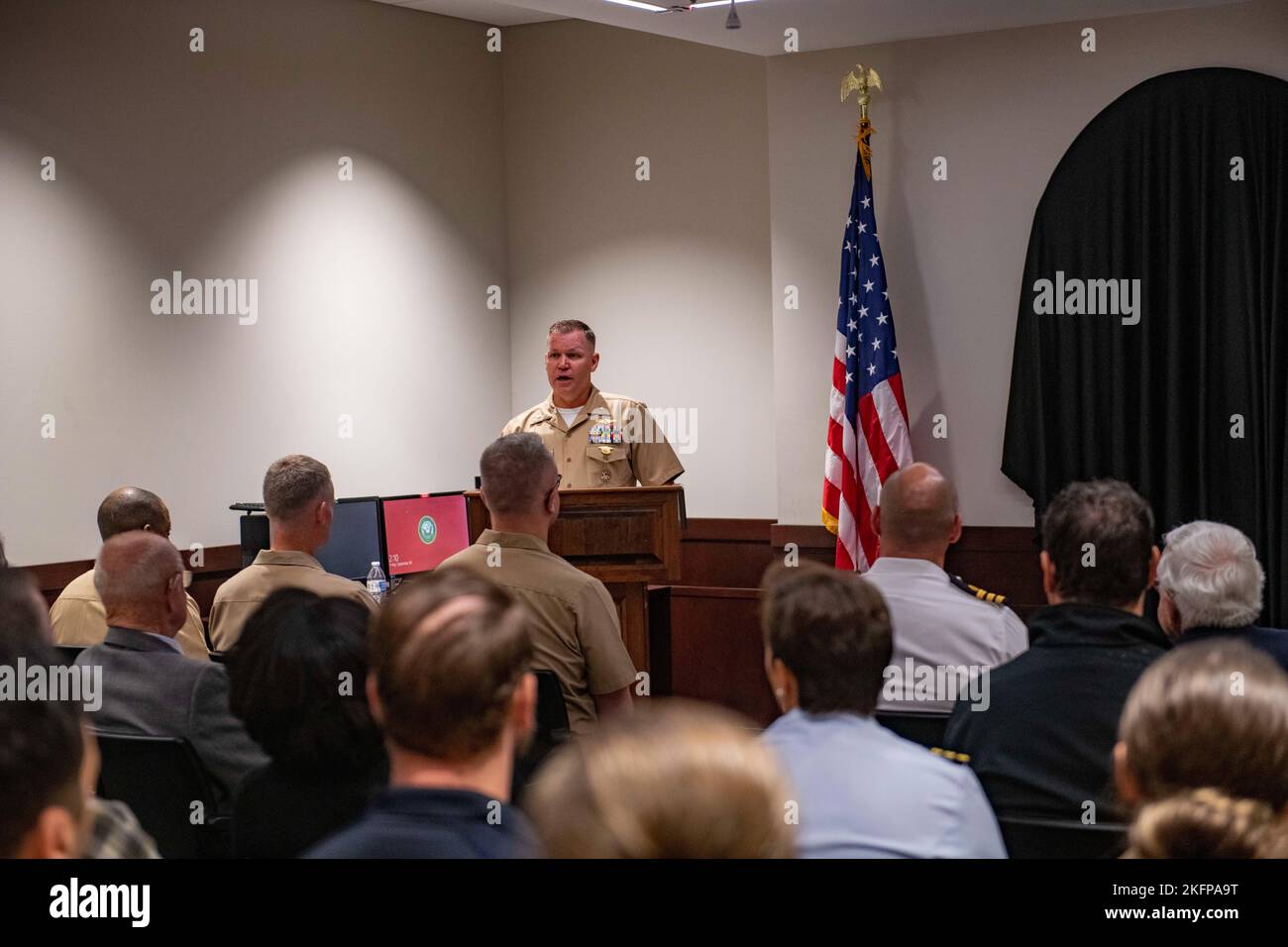 Cmdr. Kenny Myrick, commanding officer of Theater Undersea Surveillance ...