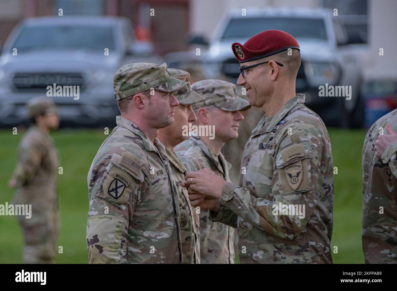 Maj. Gen. Brian S. Eifler, center, 11th Airborne Division Commanding ...