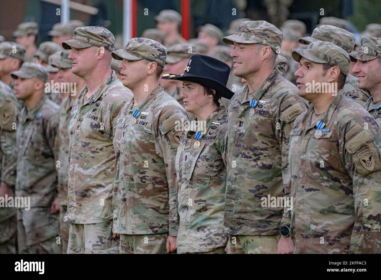 Soldiers from 11th Airborne Division sing the 11th Airborne Division ...