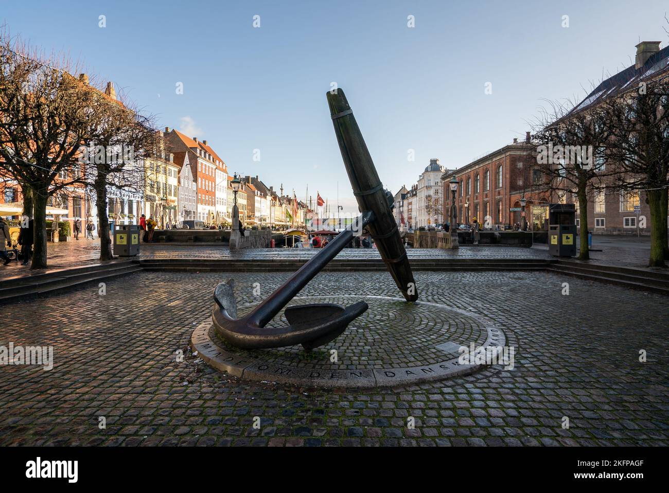 Memorial Anchor- Historical landmark in Copenhagen, Denmark, at the ...