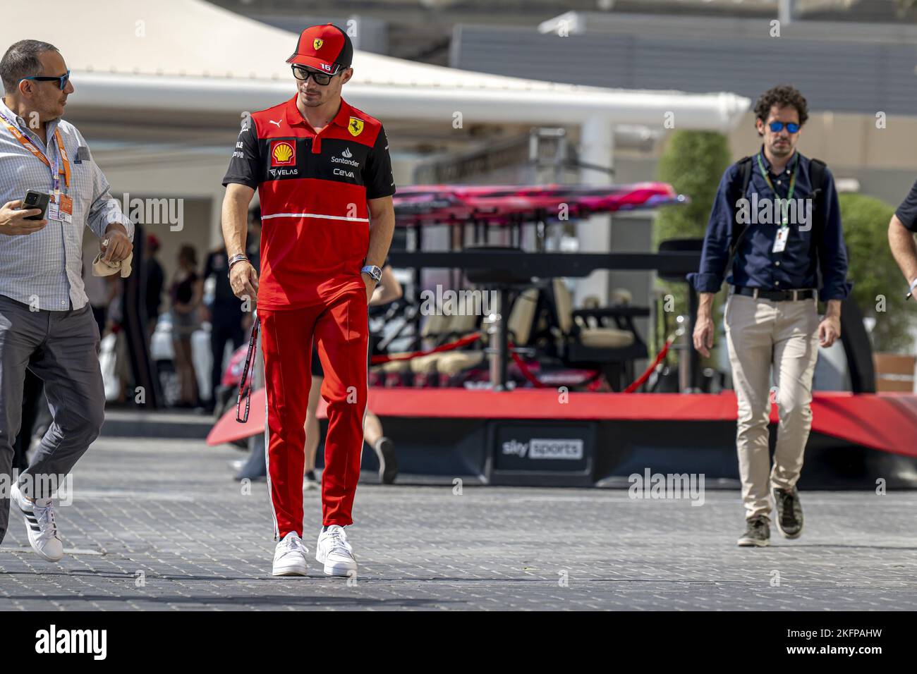 Abu Dhabi - 19-11-2022, Yas Marina, Charles Leclerc at the Formula 1 ...