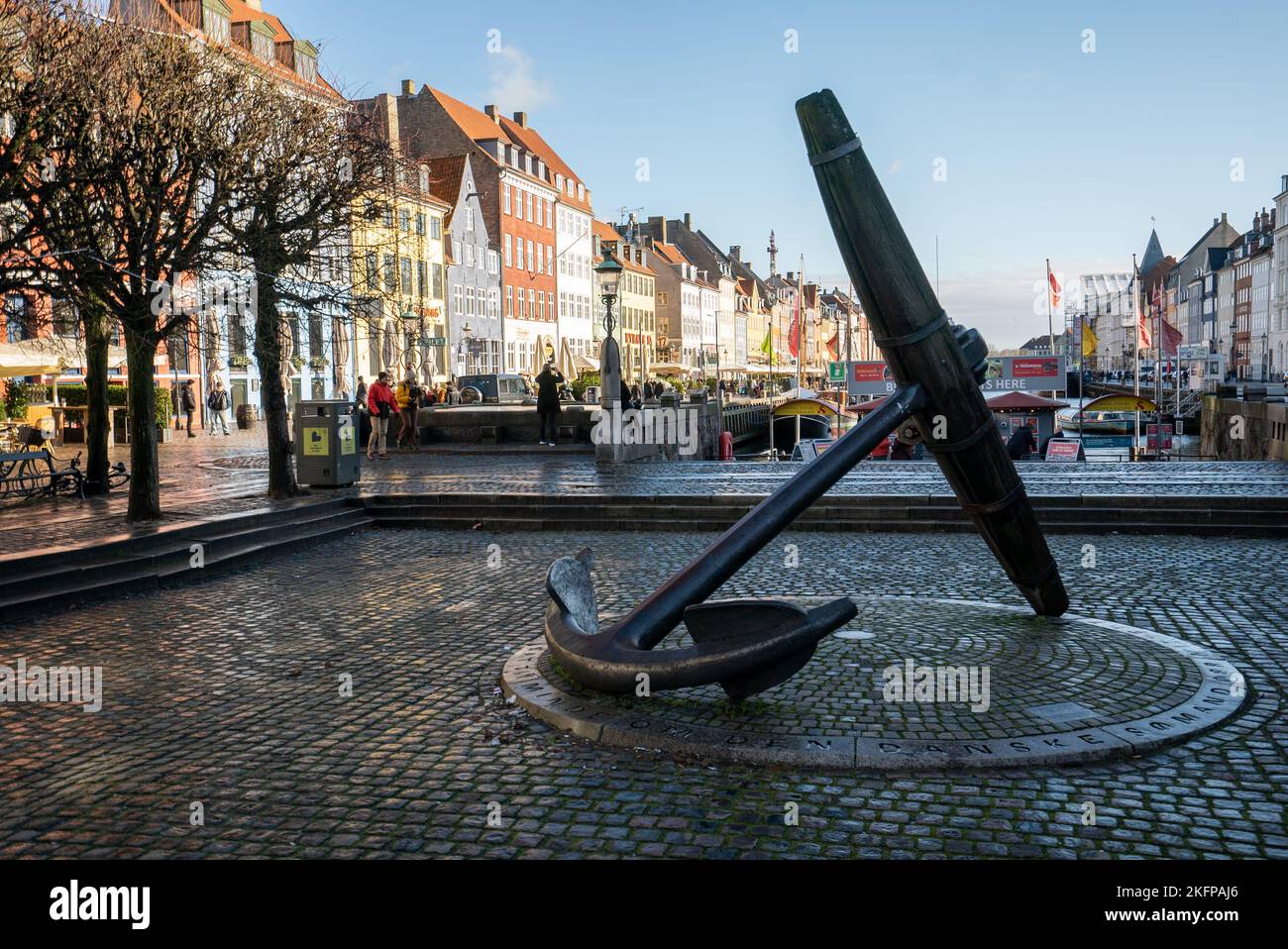 Memorial Anchor- Historical landmark in Copenhagen, Denmark, at the ...
