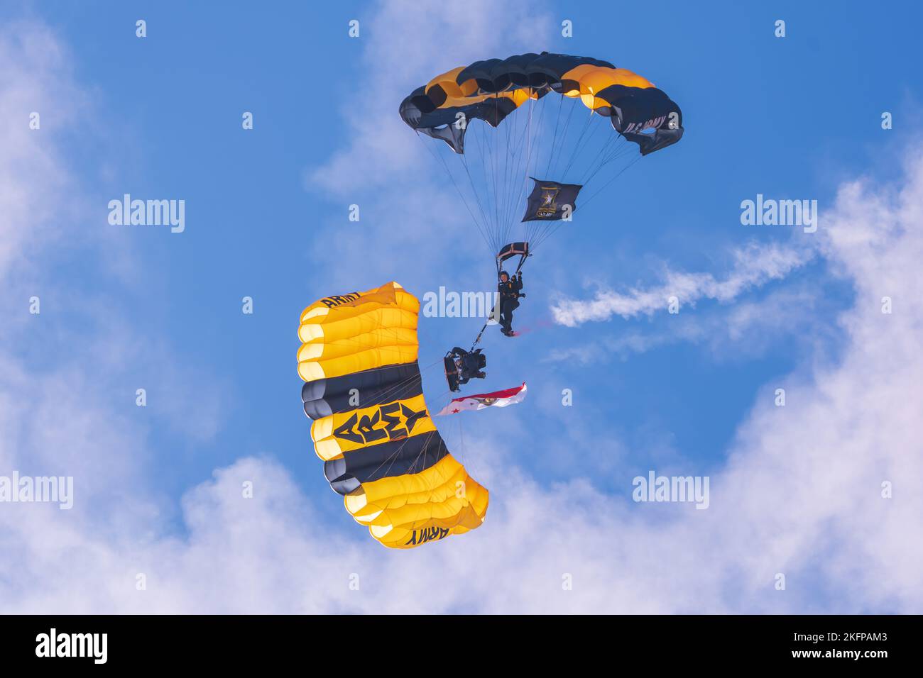 Sgt. 1st Class Morgan George and Staff Sgt. Benjamin Hall of the U.S ...