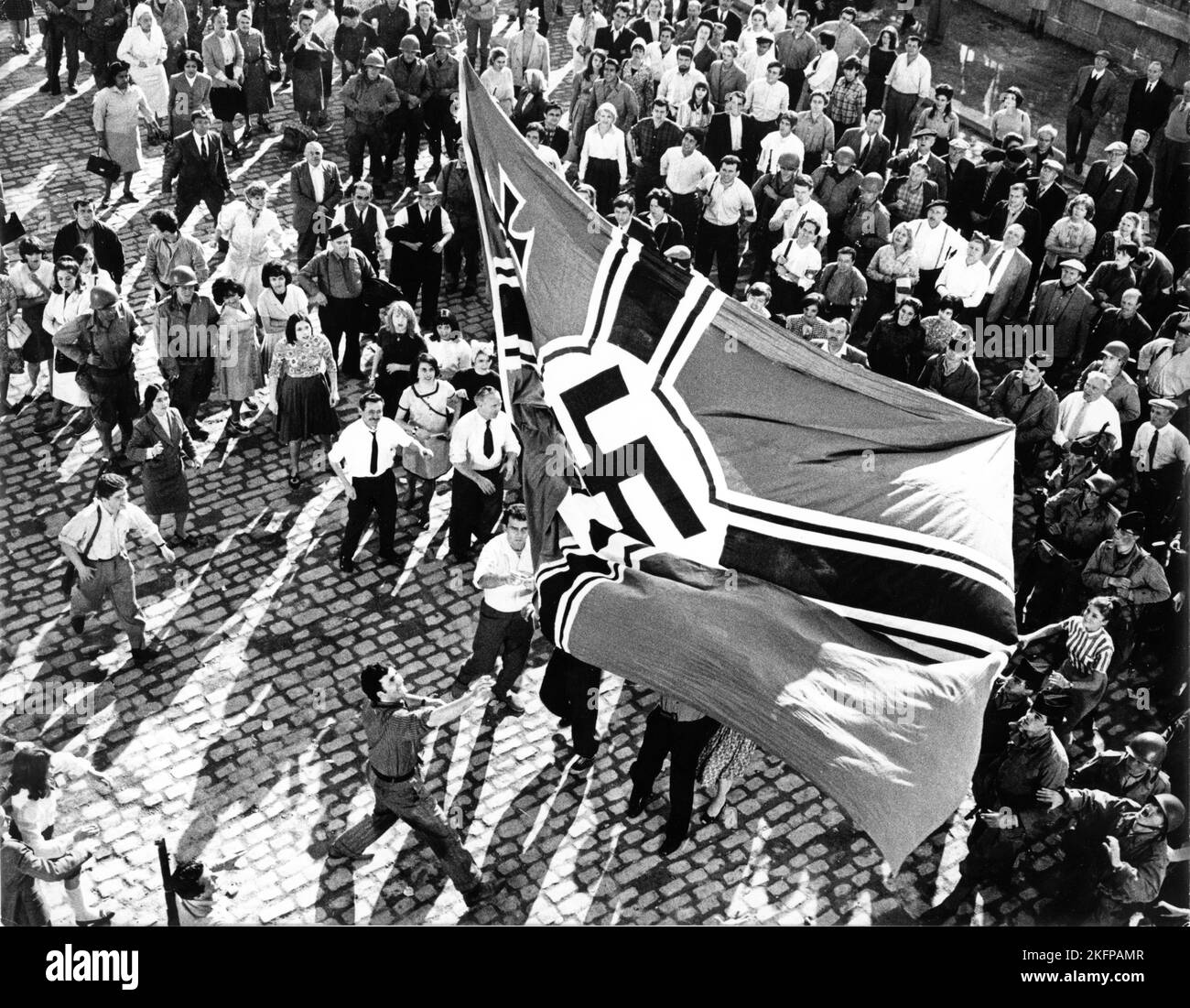 Crowd flag france Black and White Stock Photos & Images - Alamy