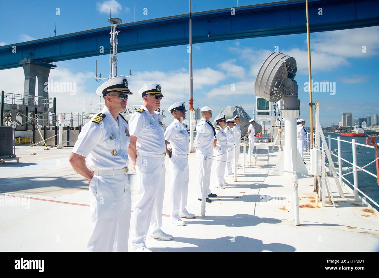 SAN DIEGO (Sept. 30, 2022) – Capt. Jeffrey Feinberg, commanding officer ...
