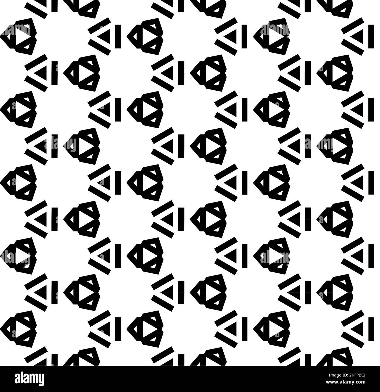 Black and white seamless abstract pattern. Background and backdrop ...