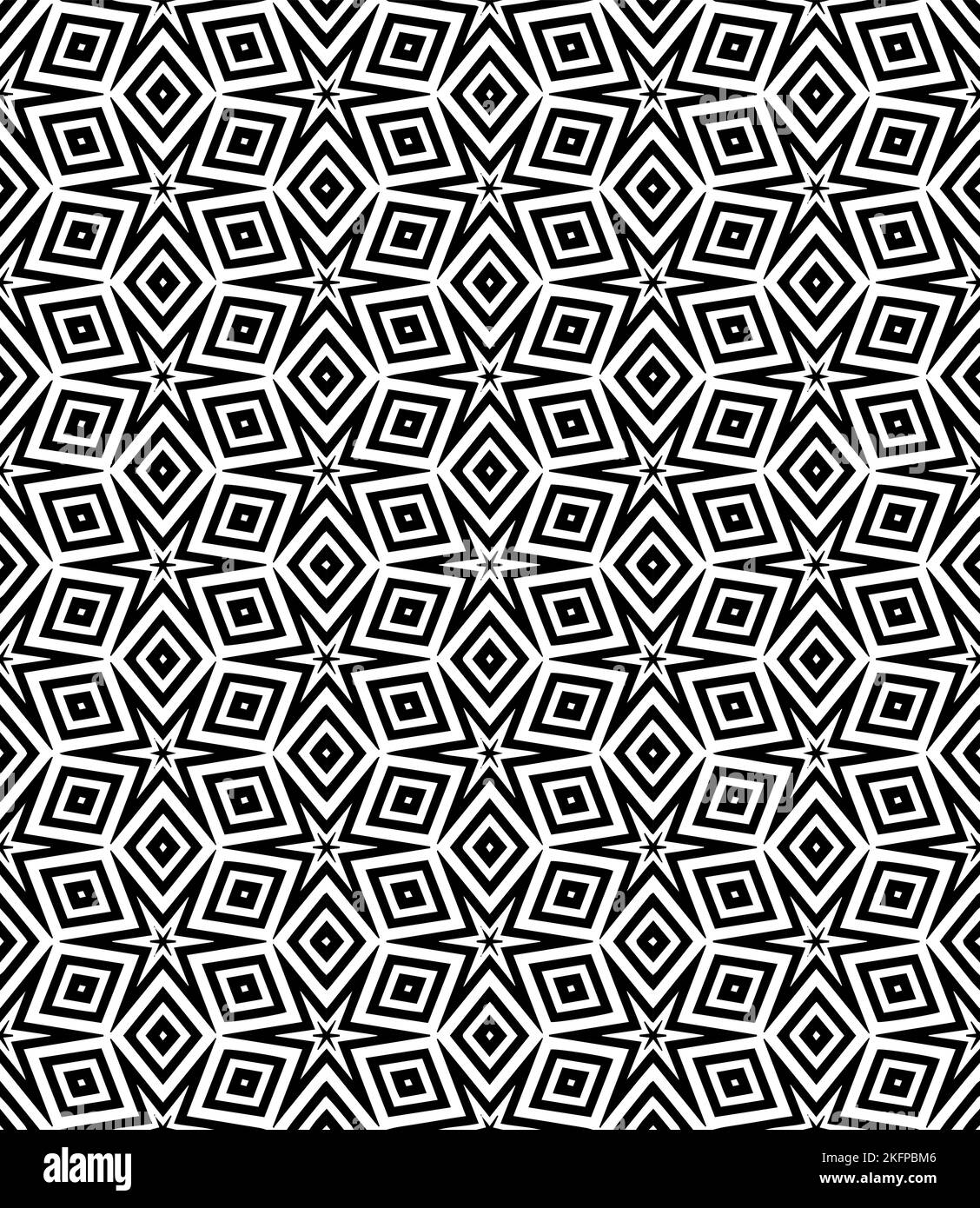 Black and white seamless abstract pattern. Background and backdrop ...
