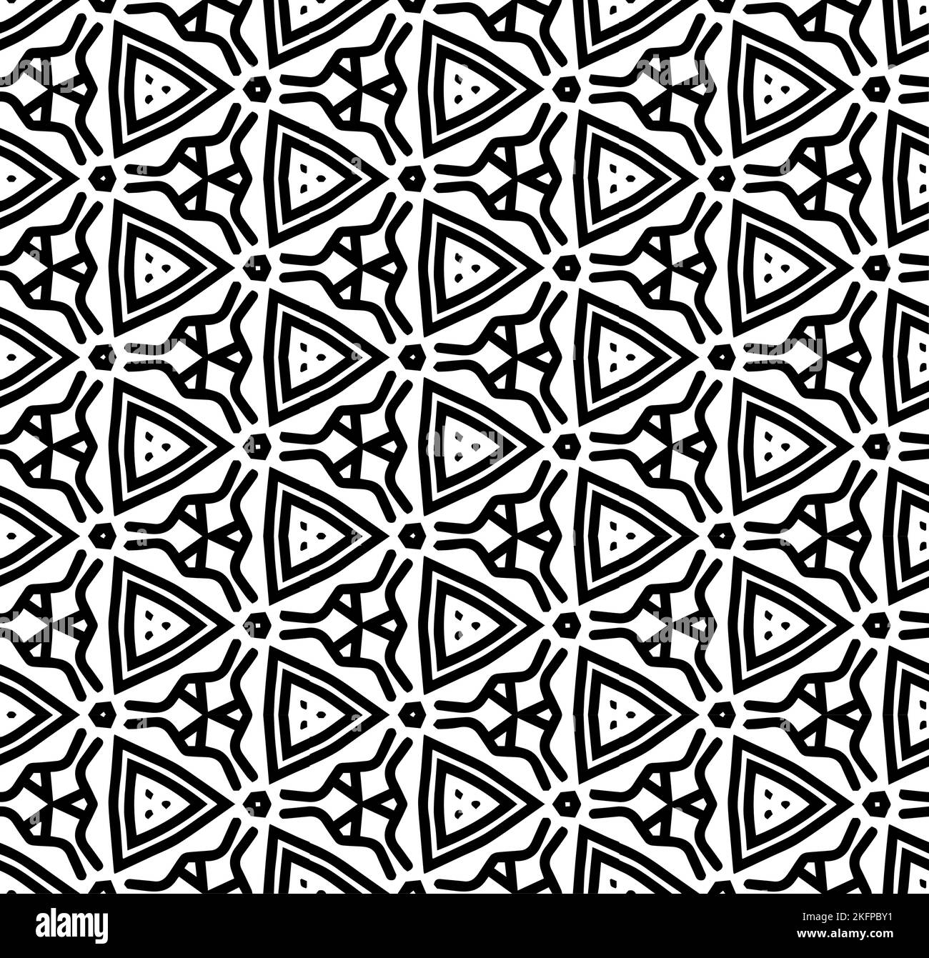 Black and white seamless abstract pattern. Background and backdrop ...