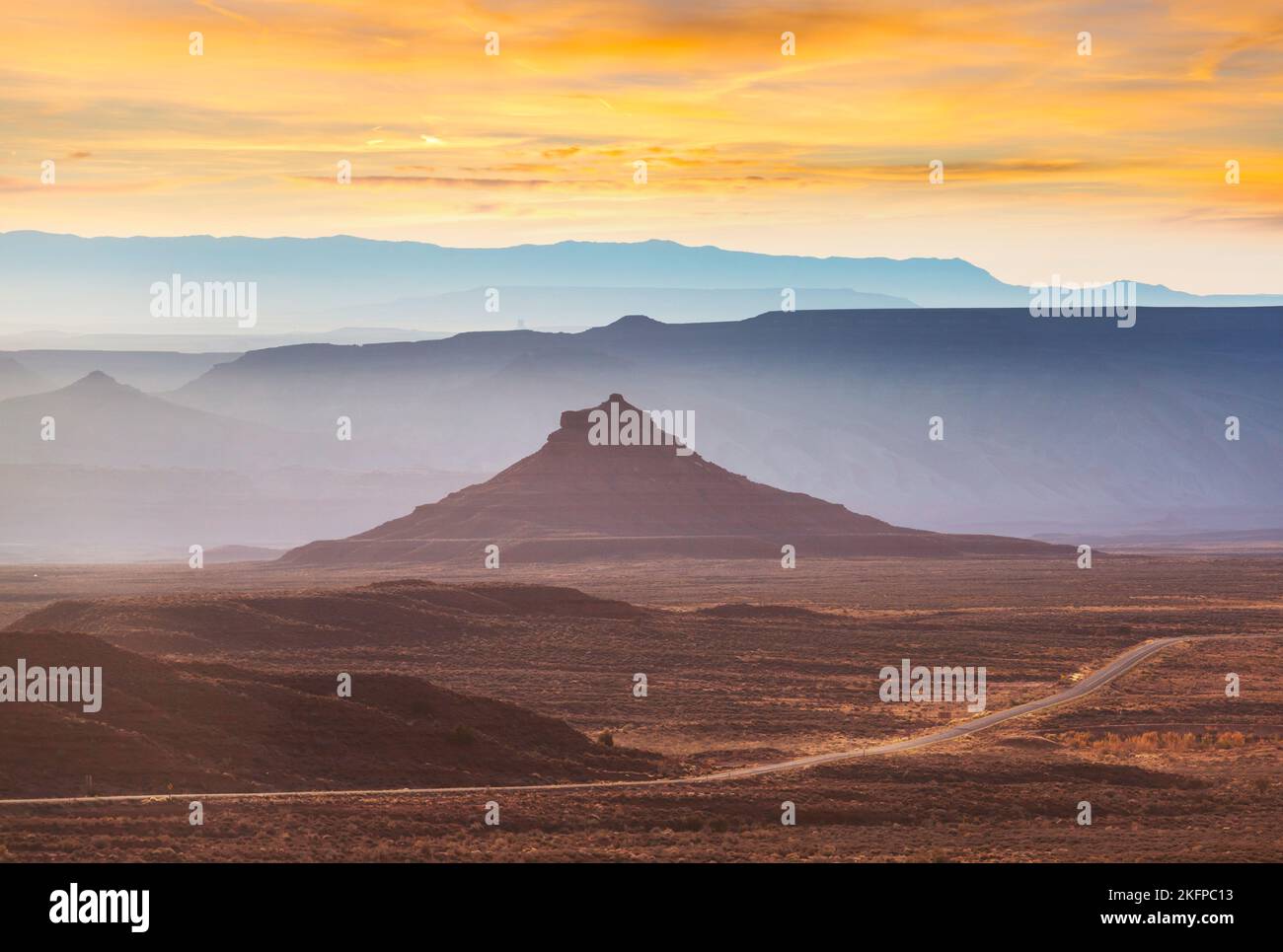 American landscapes- prairie and cliffs, Utah, USA Stock Photo - Alamy