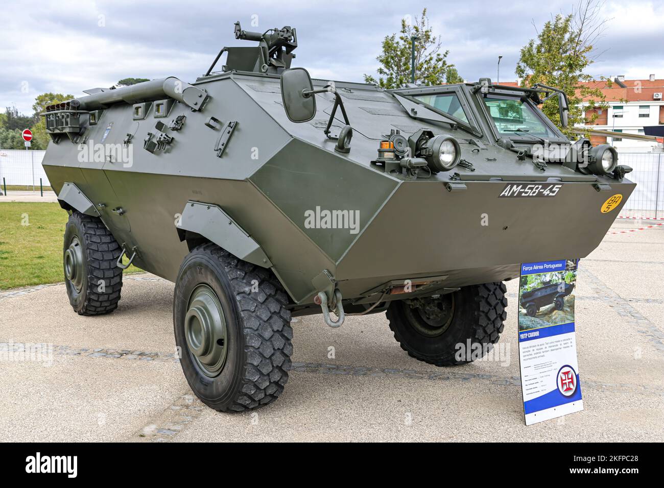 The armored military vehicle of the Portuguese Air Force VBTP Condor ...